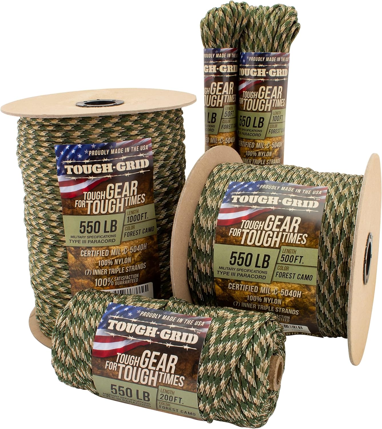 50-ft Forest Camo Paracord – ARCS